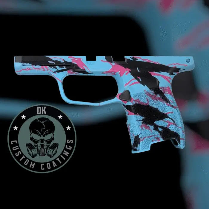Sig P365 Grip Module - Miami Vice Tiger Stripe Finish