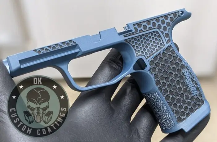 Sig P365 XL Grip Module - Blue Titanium Cerakote DKs Hex
